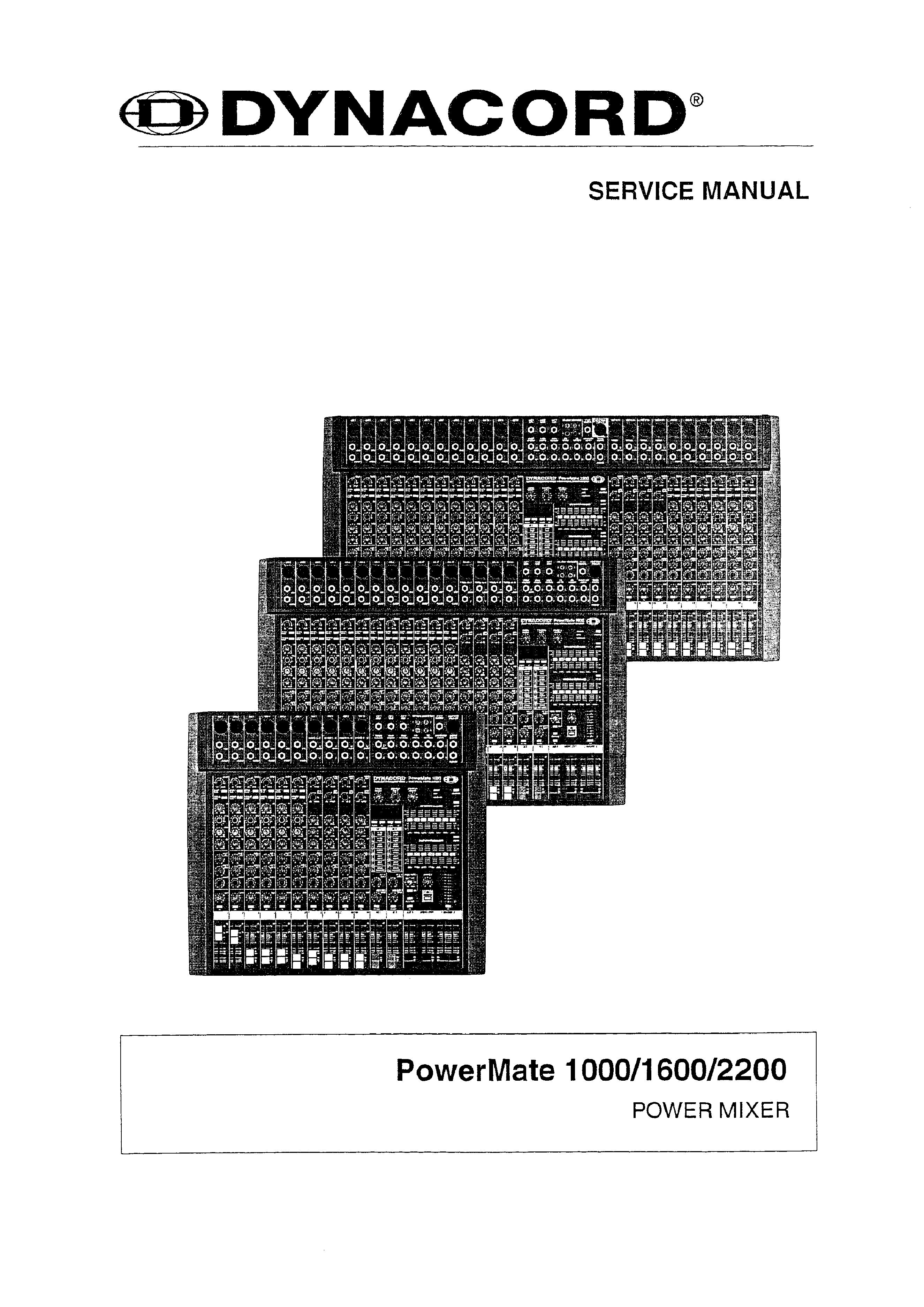 DYNACORD POWERMATE 1600 Service Manual Immediate Download DYNACORD POWERMATE 1600 Service Manual Immediate Download